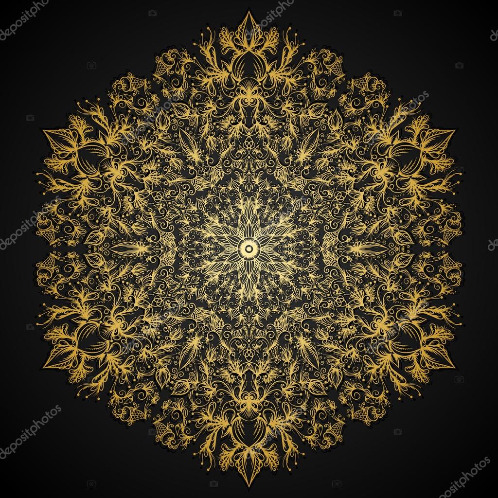 Round floral pattern Stock Vector Image by ©AlionaManakova #75099031