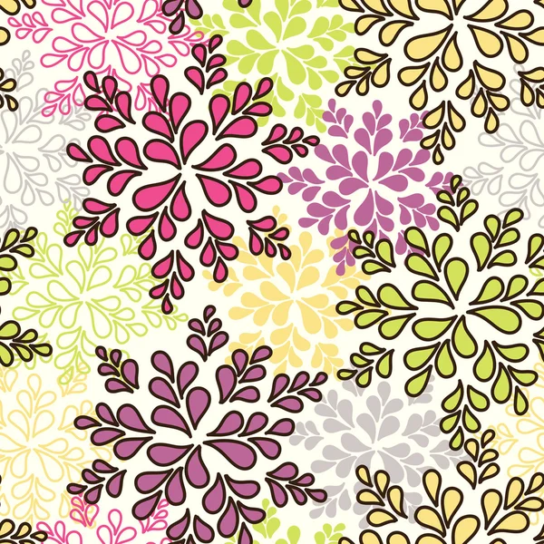 Subtle field flowers seamless pattern background — Stock Vector ...