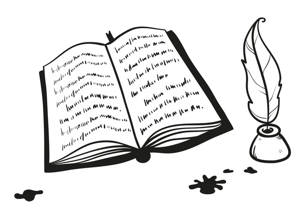 Zeszyt z pióro ikonę — Grafika wektorowa © angelp #127168266