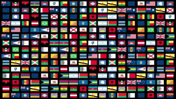 Flags of the World animation — Stock Video © pixelsmedia #74286583