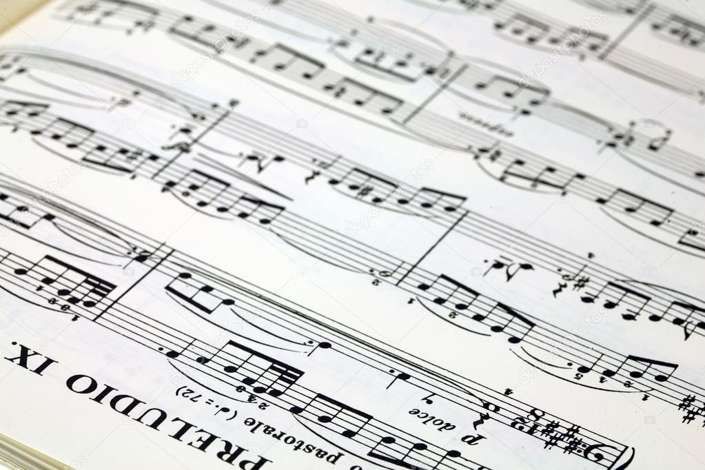 Sheet music — Stock Photo © Pfmhotostock #74145595