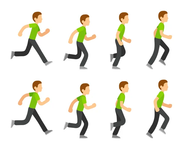 Running animation Vector Art Stock Images | Depositphotos
