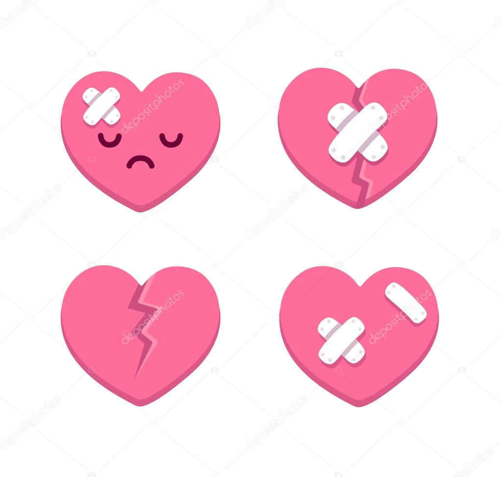 Tegneserie Med Knust Hjerte