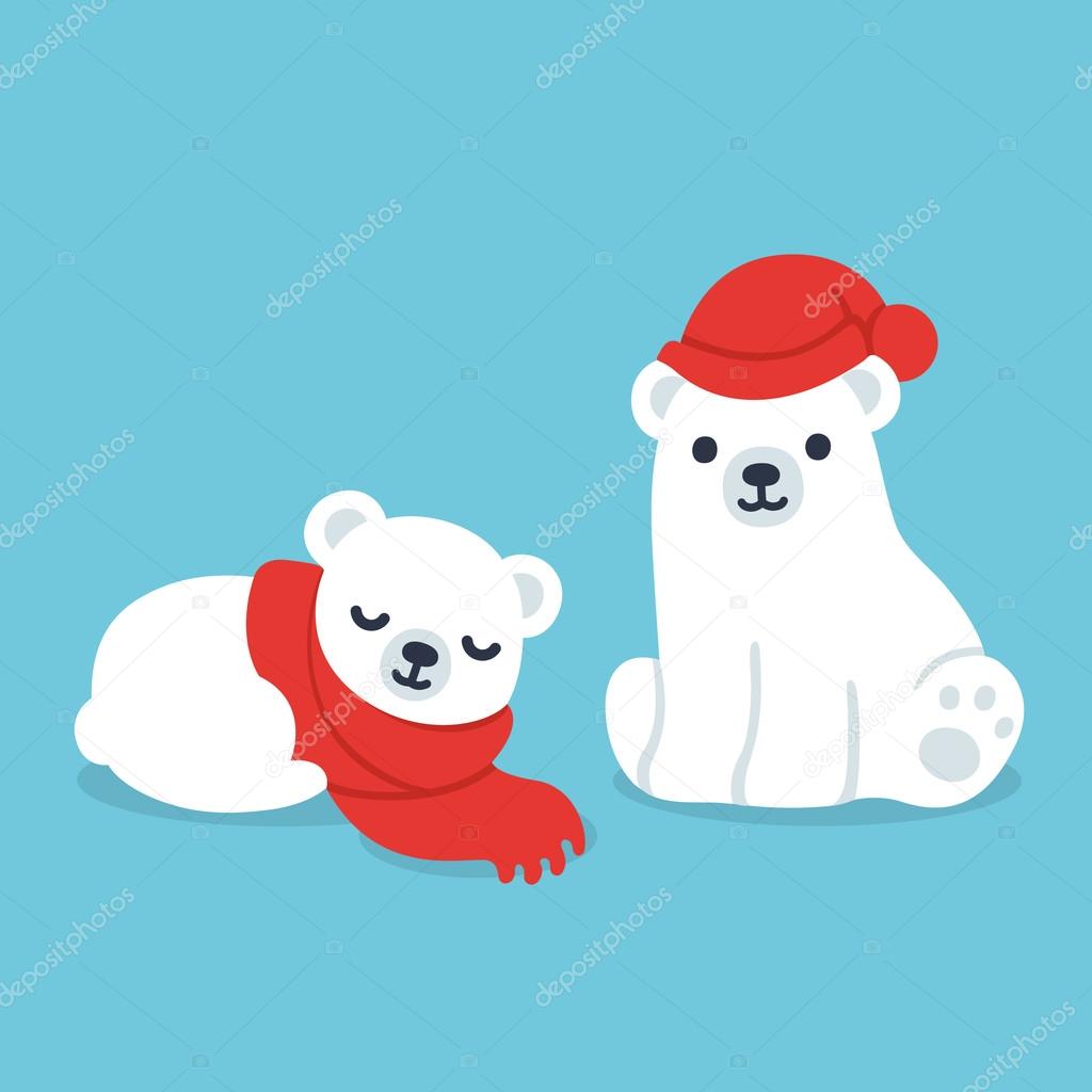 Winter Polar Bear Clip Art