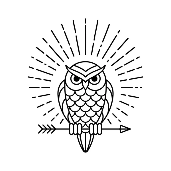 10,599,351 Owl line art Vector Images | Depositphotos
