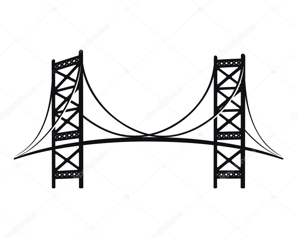 Benjamin Franklin Bridge Stock Vector Image by ©Sudowoodo #95379330