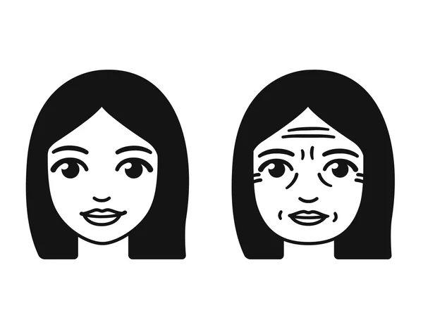 Woman aging cartoon, Royalty-free Woman aging cartoon Vector Images ...