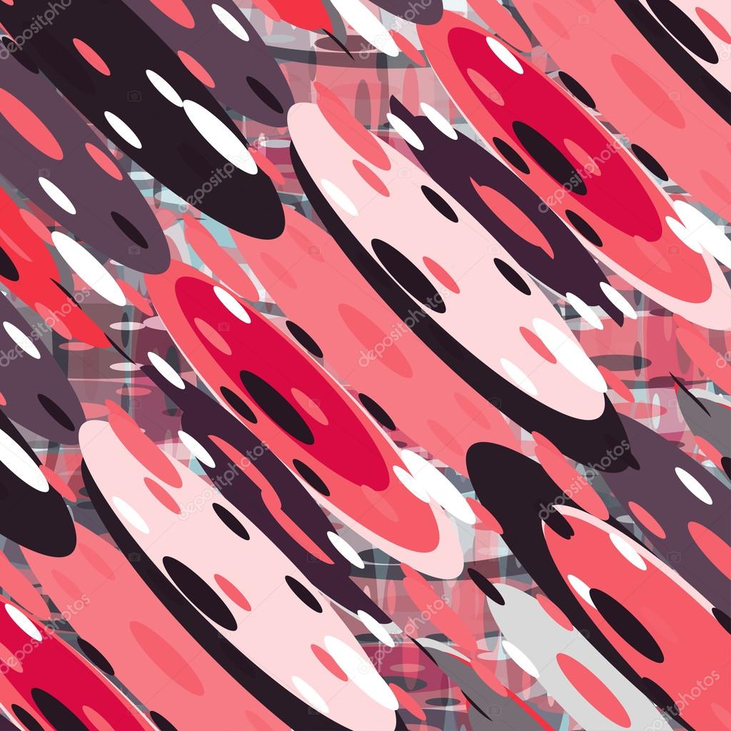 Red abstract objects geometric background vector illustration — Stock ...