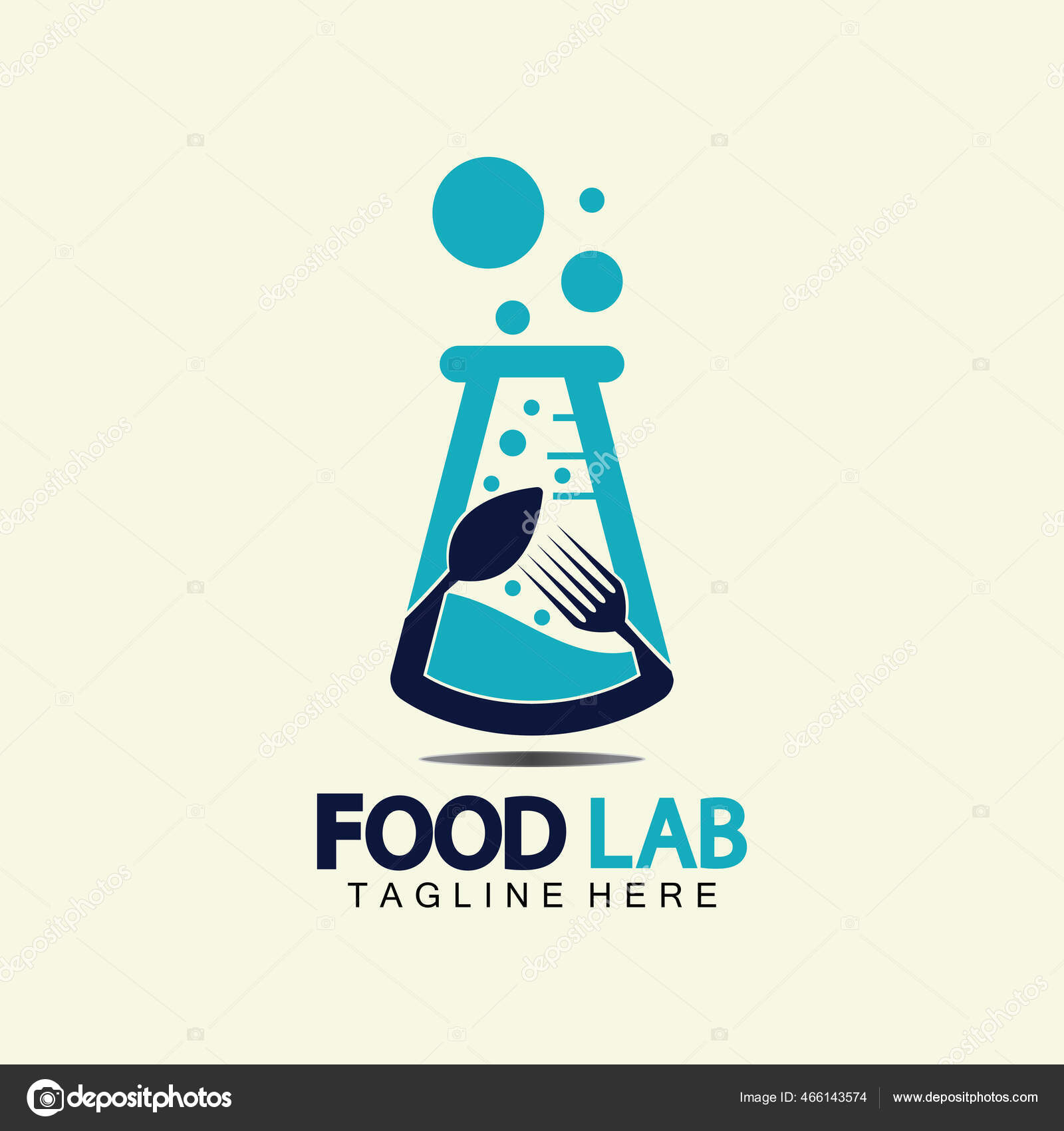 Food Lab Logo Vector Icon Illustration Design Template Lab Logo Stock ...