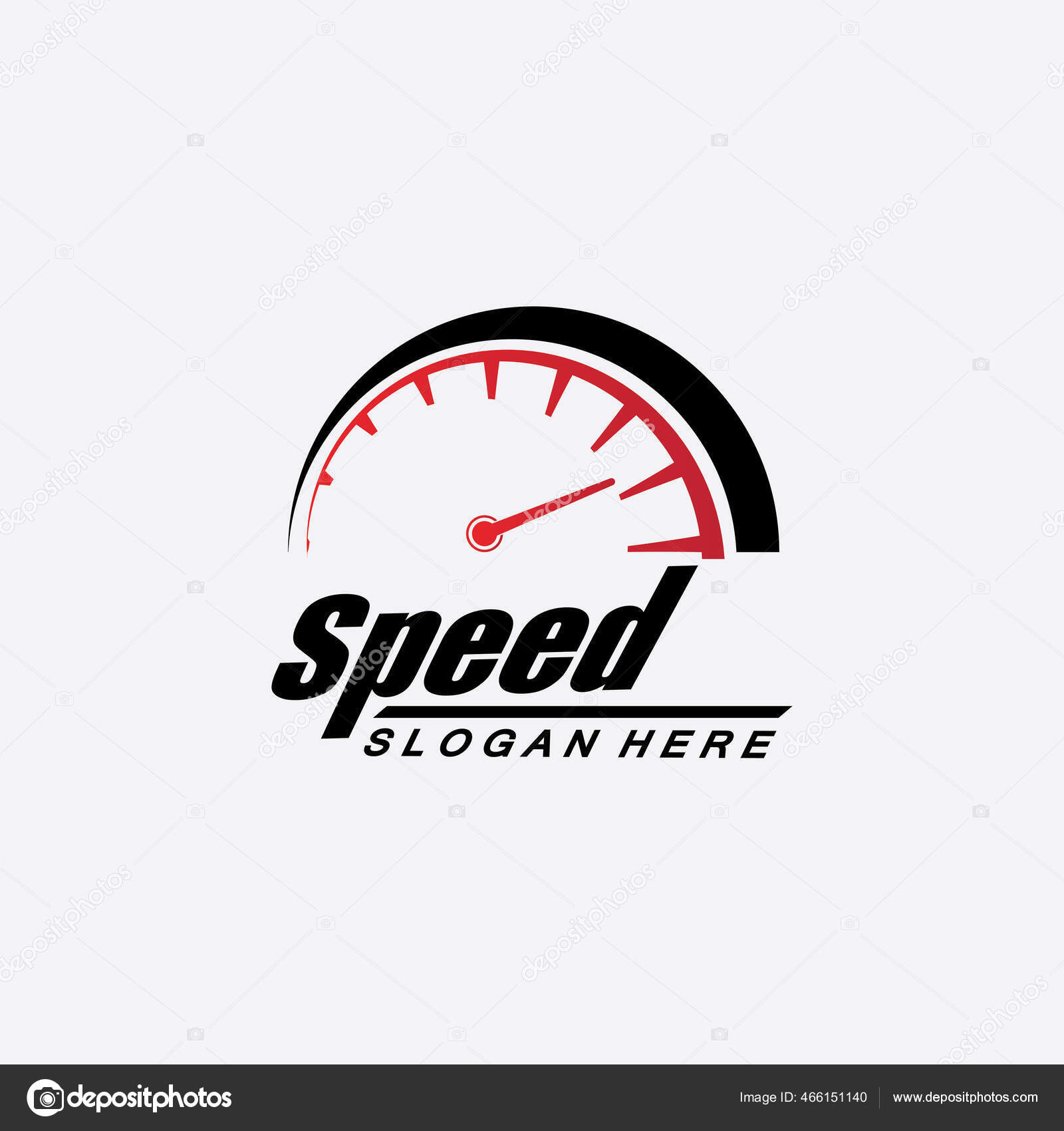 Speed Logo Design Silhouette Speedometer Symbol Icon Vector Speed Auto ...