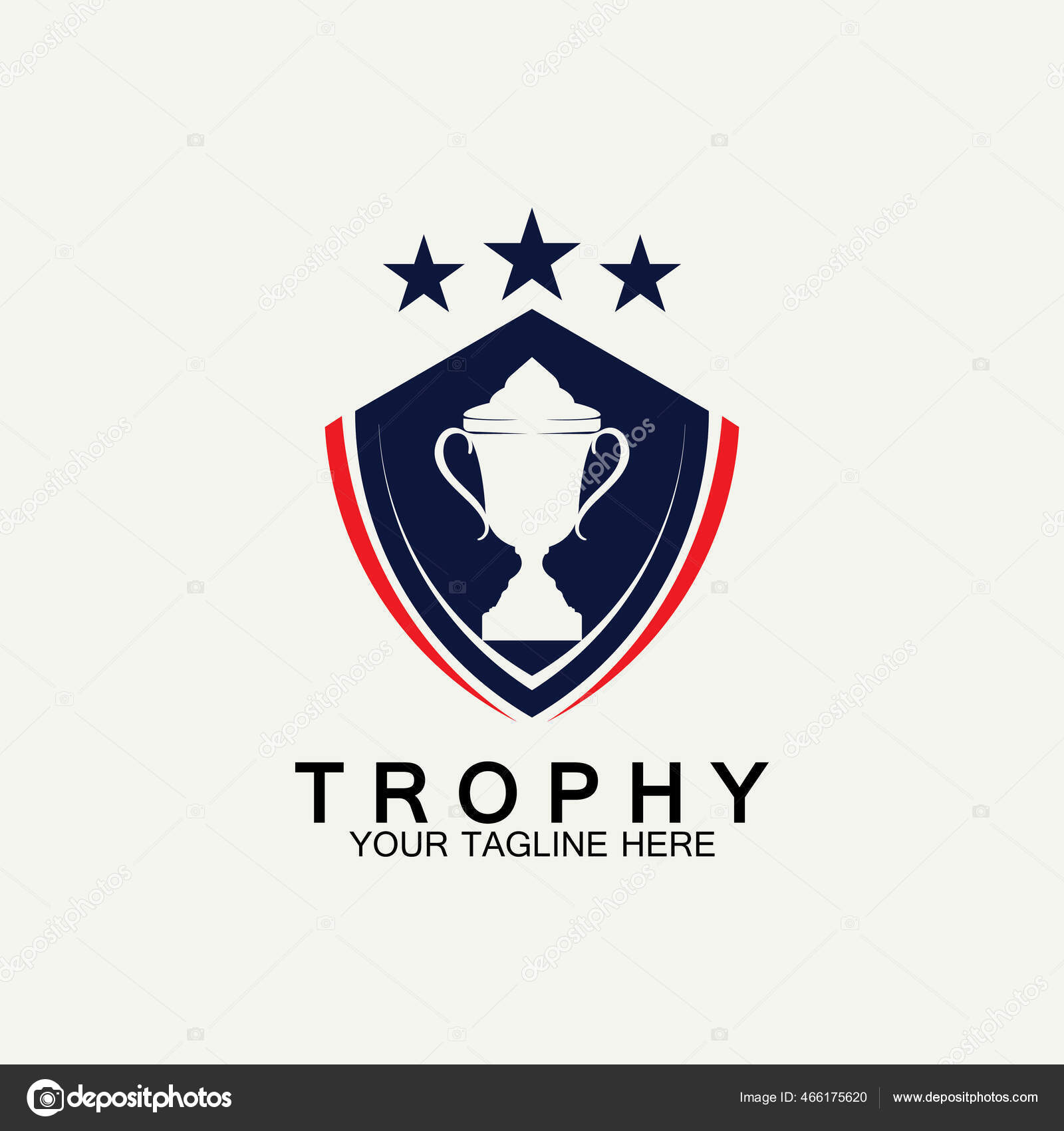 Trophy Vector Logo Icon Champions Trophy Logo Icon Winner Award Stock ...