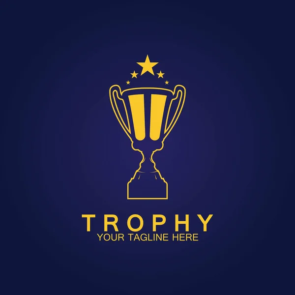 Logo Trophy Vector Logo Icon Champions Logo Piala Untuk Pemenang Vektor ...