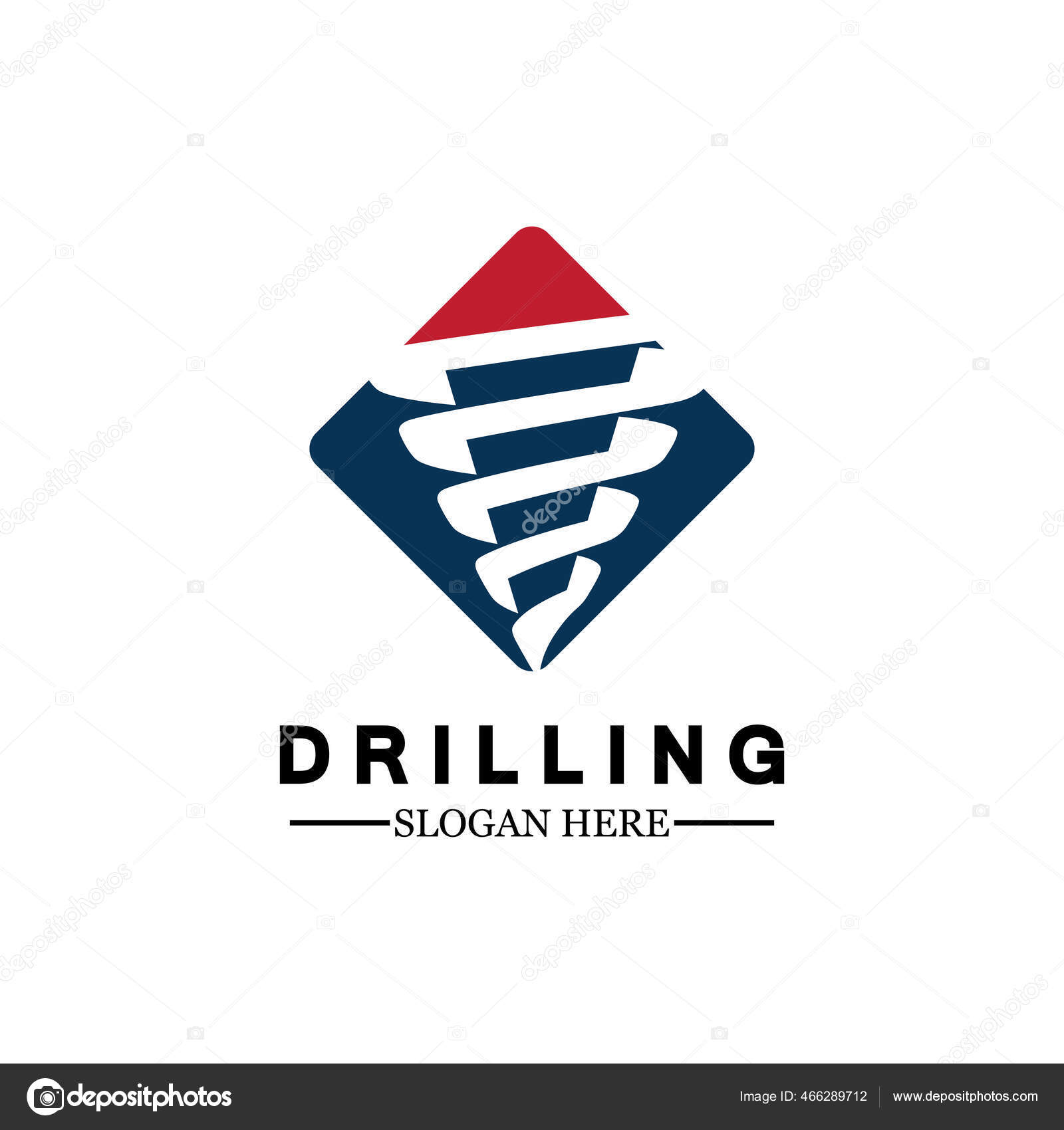 Drill Logo Icon Design Template Logo Mining Business Bore Drilling ...