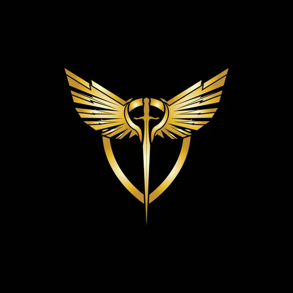 100,000 Gold wings logo Vector Images | Depositphotos