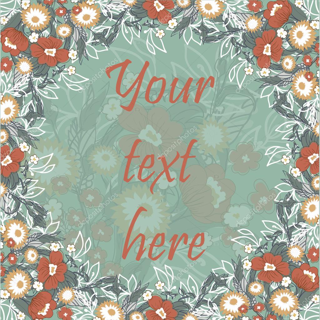 Flowers frame pattern Stock Vector Image by ©Deva_Chu #75052933