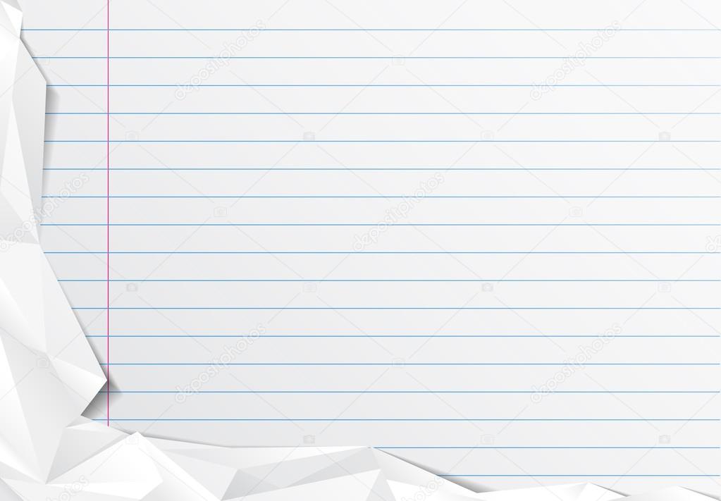 Notebook paper background Stock Vector Image by ©slay19 #100012704
