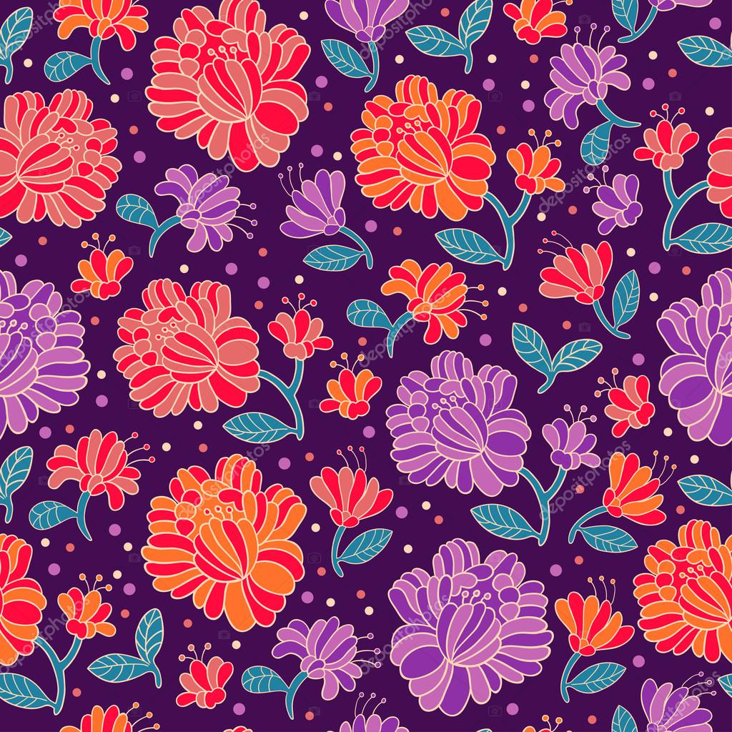 Floral seamless pattern. Stock Vector by ©nesalomeya 74502343