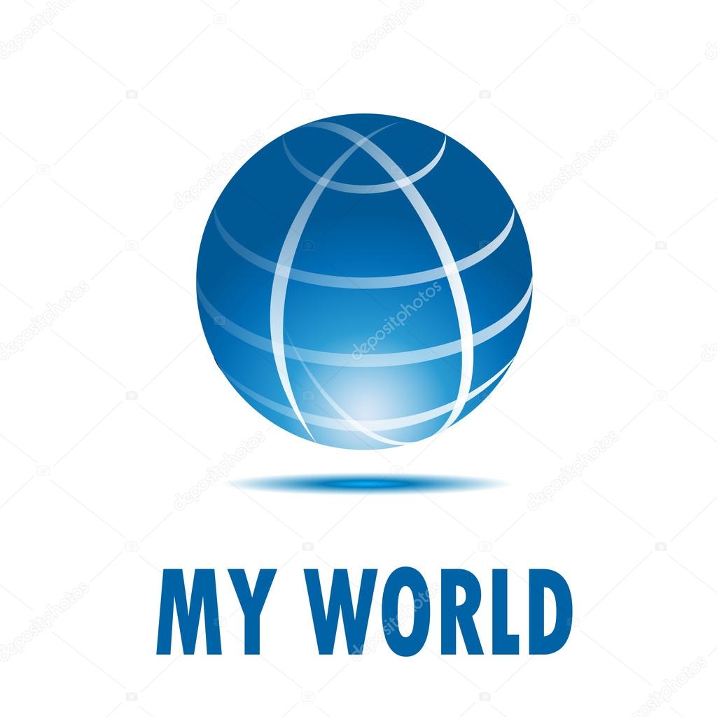 Vector sign Blue World Stock Vector Image by ©LuckyTD #100770118
