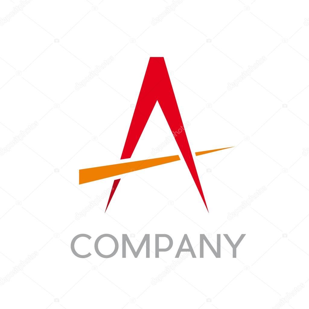 Vector Sign Letter A Compass Stock Vector Image By ©luckytd 102888892