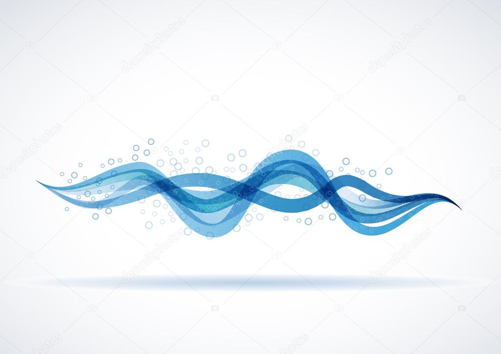 Vector Water Wave With Bubbles Background Stock Vector Image by ...