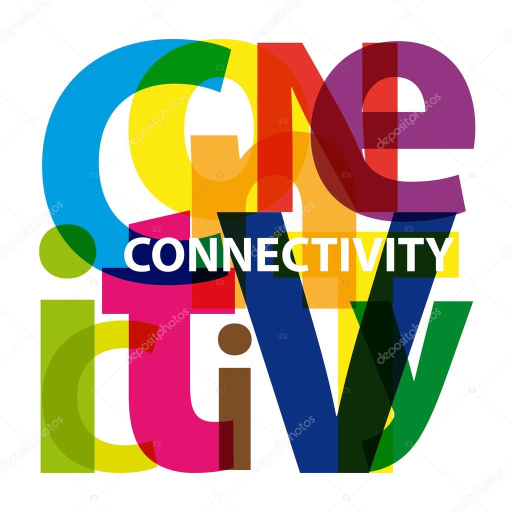 Vector connectivity. Broken text Stock Vector by ©LuckyTD 84975668