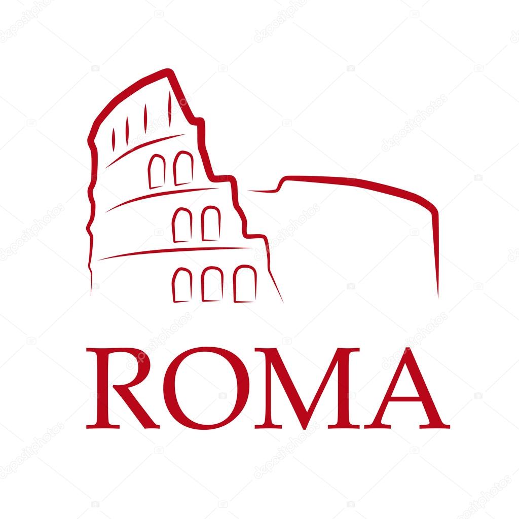 Vector de señal dibujo Roma — Vector de stock © LuckyTD #99619338