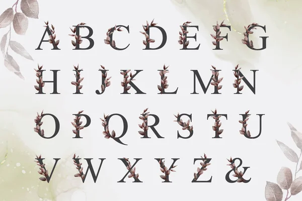 Leaf font Stock Photos, Royalty Free Leaf font Images | Depositphotos