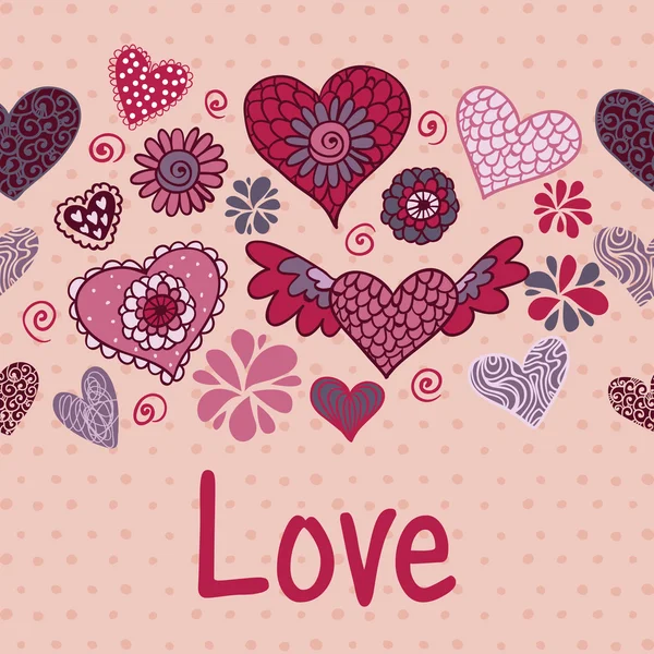 Love hearts banner Stock Vector Image by ©martynmarin #107163110