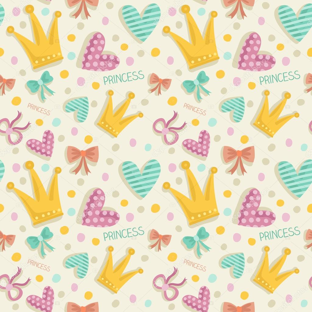 Cartoon princess pattern Stock Vector Image by ©martynmarin #107164214