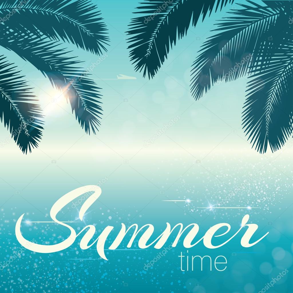 Summer beach flyer with seashore Stock Vector Image by ©martynmarin ...