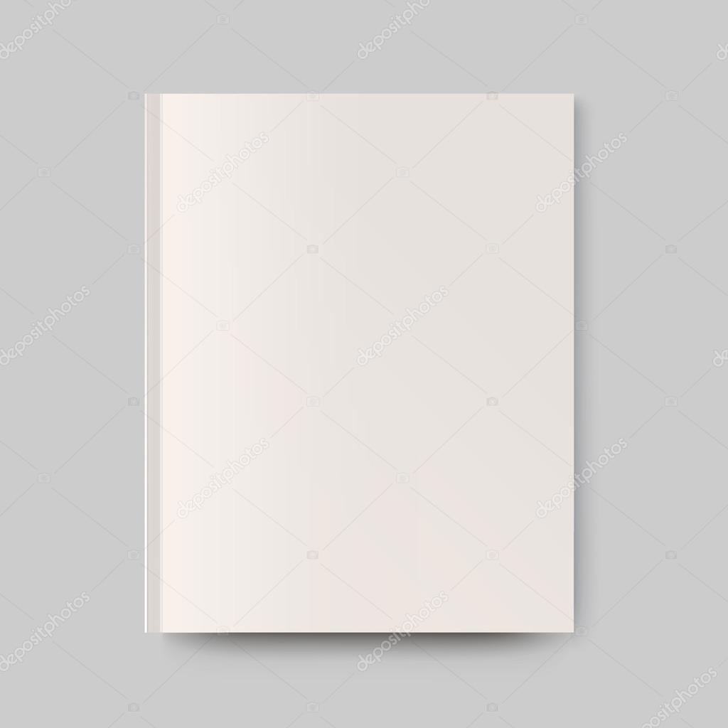 Blank magazine cover. Isolated object for design and branding — 스톡 벡터 ...