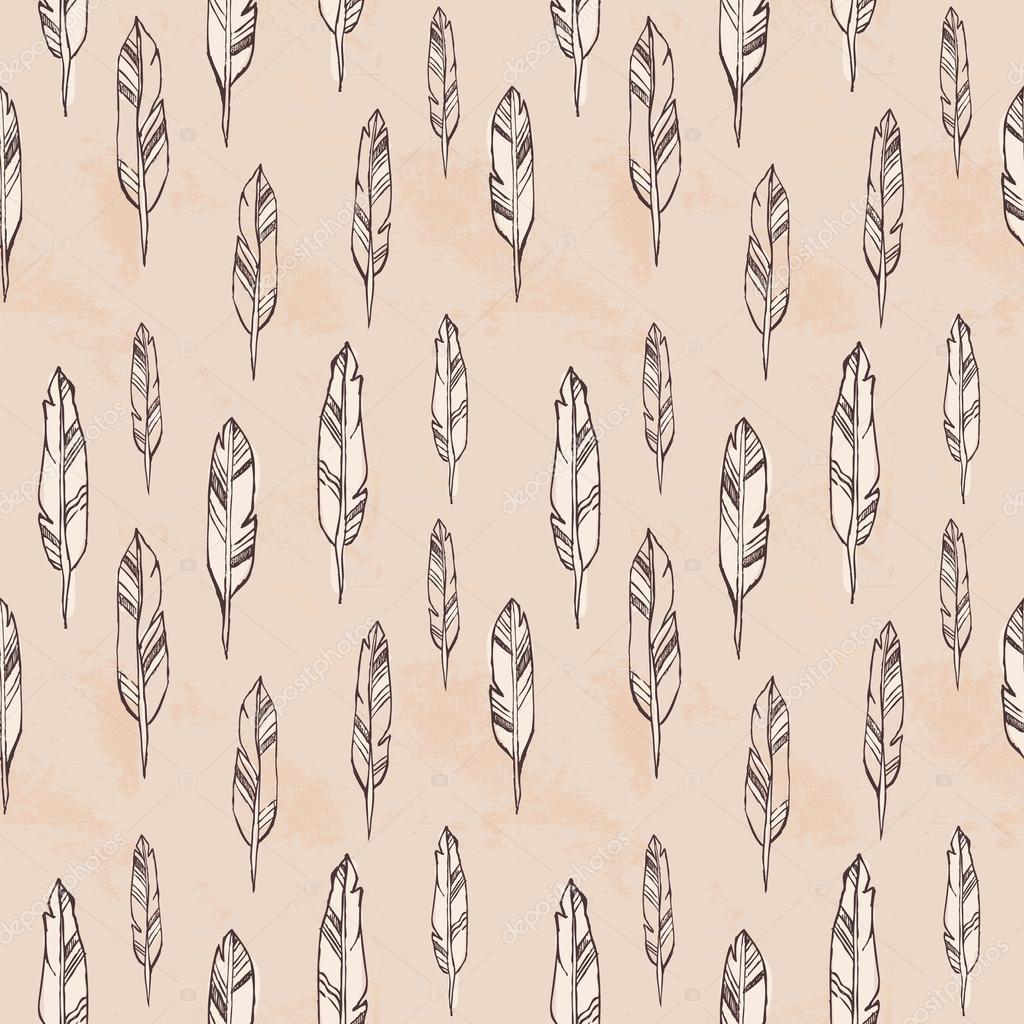 Seamless feather background Stock Vector Image by ©margarita.senkova ...