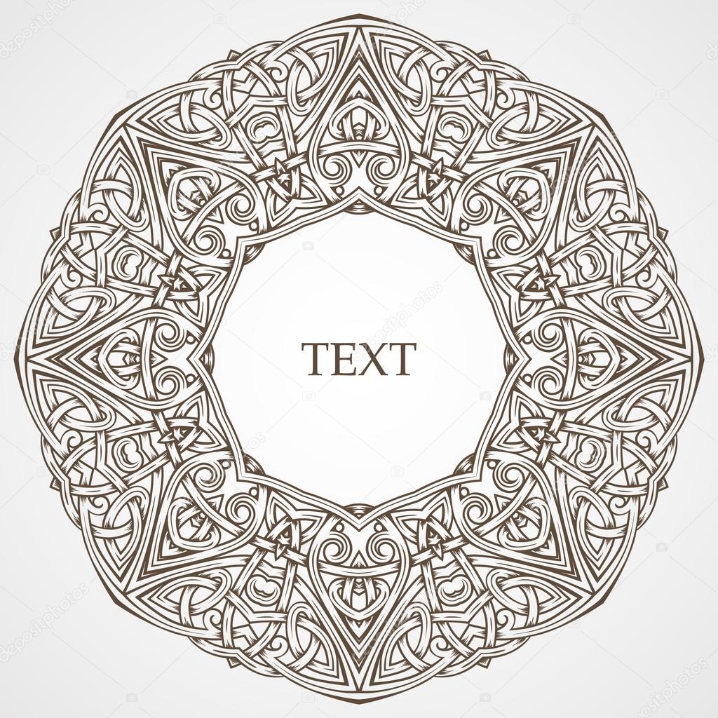 Frame with viking ornament — Stock Vector © Zaisa #74728039