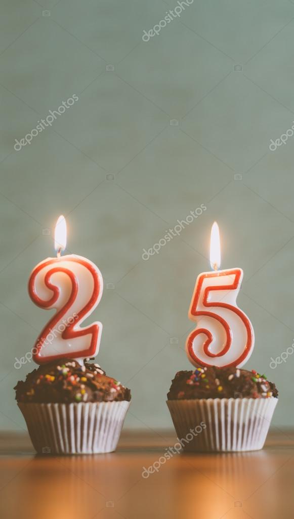 Birthday candles celebrating 25th birthday Stock Photo by ©Myvisuals ...