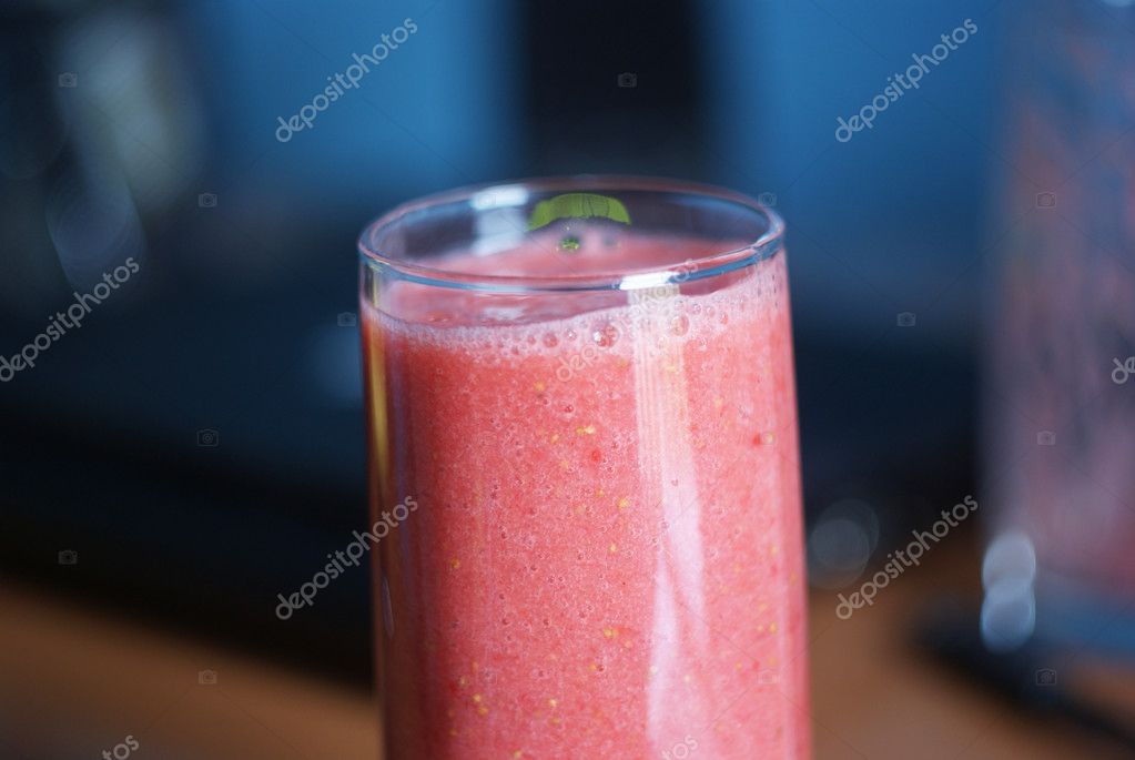 Raspberry smoothie - selective focus Stock Photo by ©Myvisuals 110130290