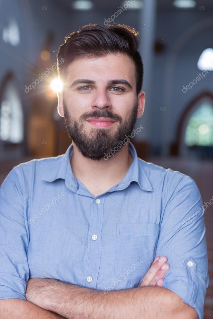 Muslim Handsome Man With Beard
