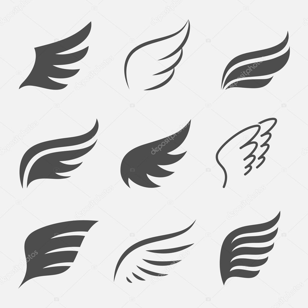 Conjunto De Alas Dibujado A Mano Vector Descargar Vec - vrogue.co