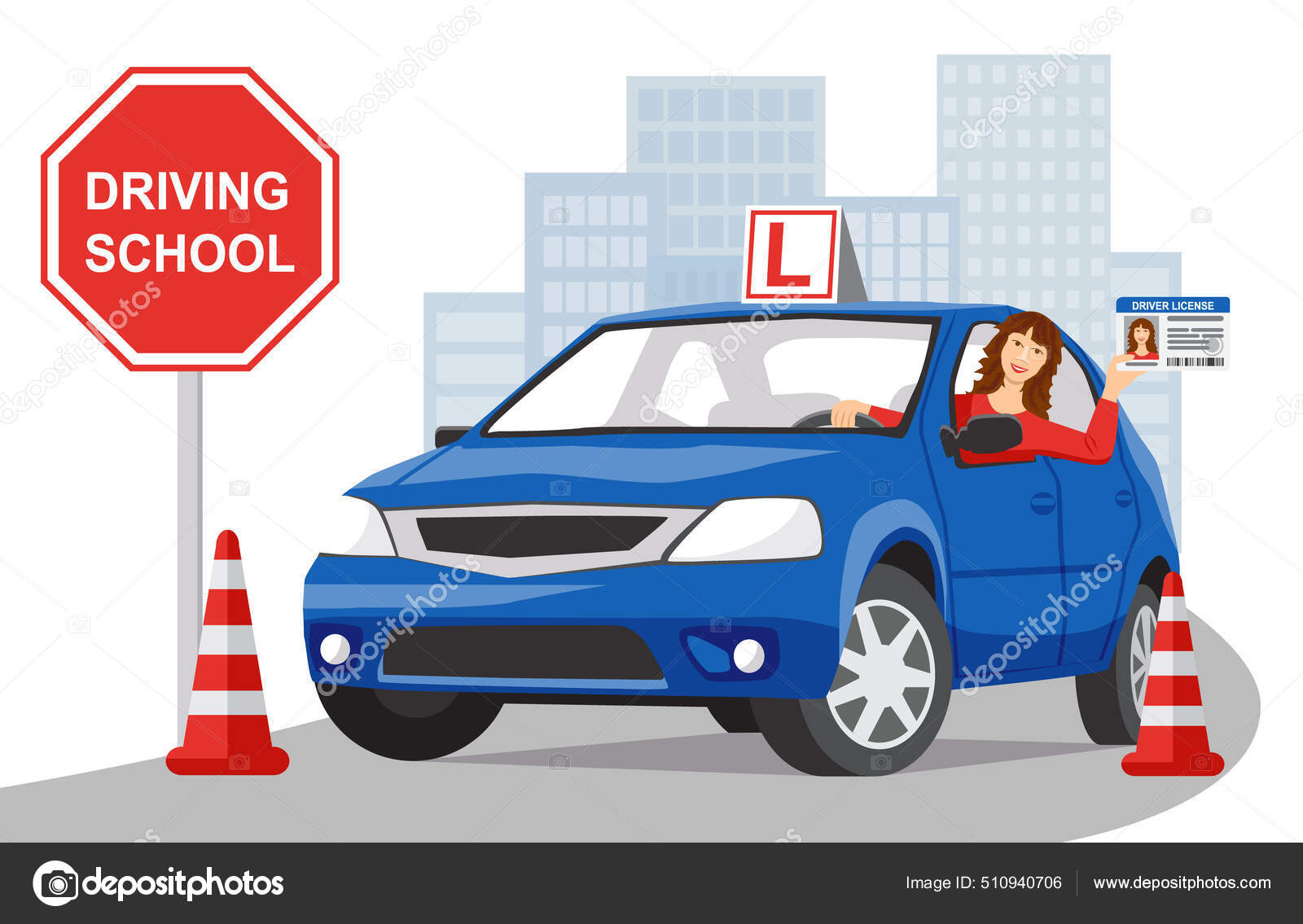 Drive To School Clipart