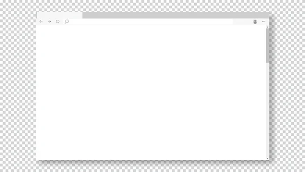 Browser Window Template Transparent Background Vector Webpage Mockup Stock Vector Image by ...
