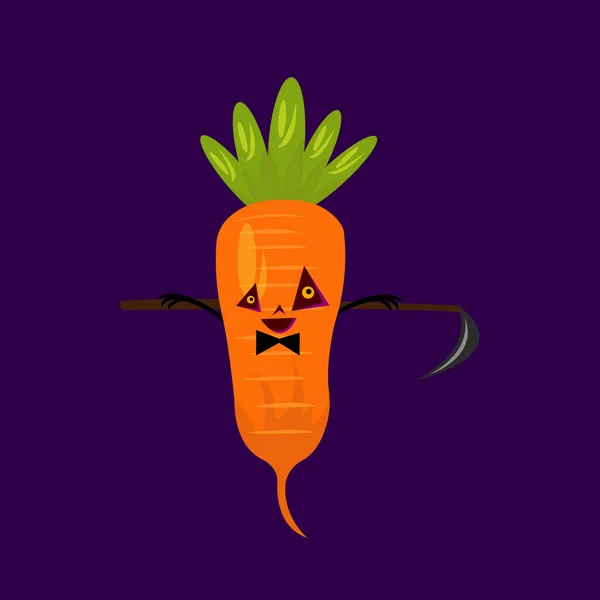 Carrot Cartoon Character Blue Shiny Eyes Healthy Vegetable Smiling ...