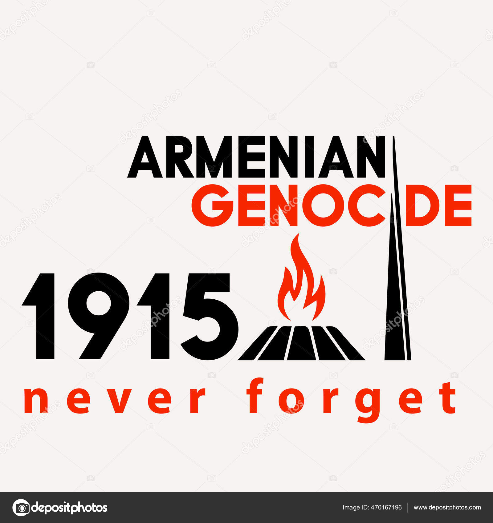 Armenian Genocide Memorial Vector