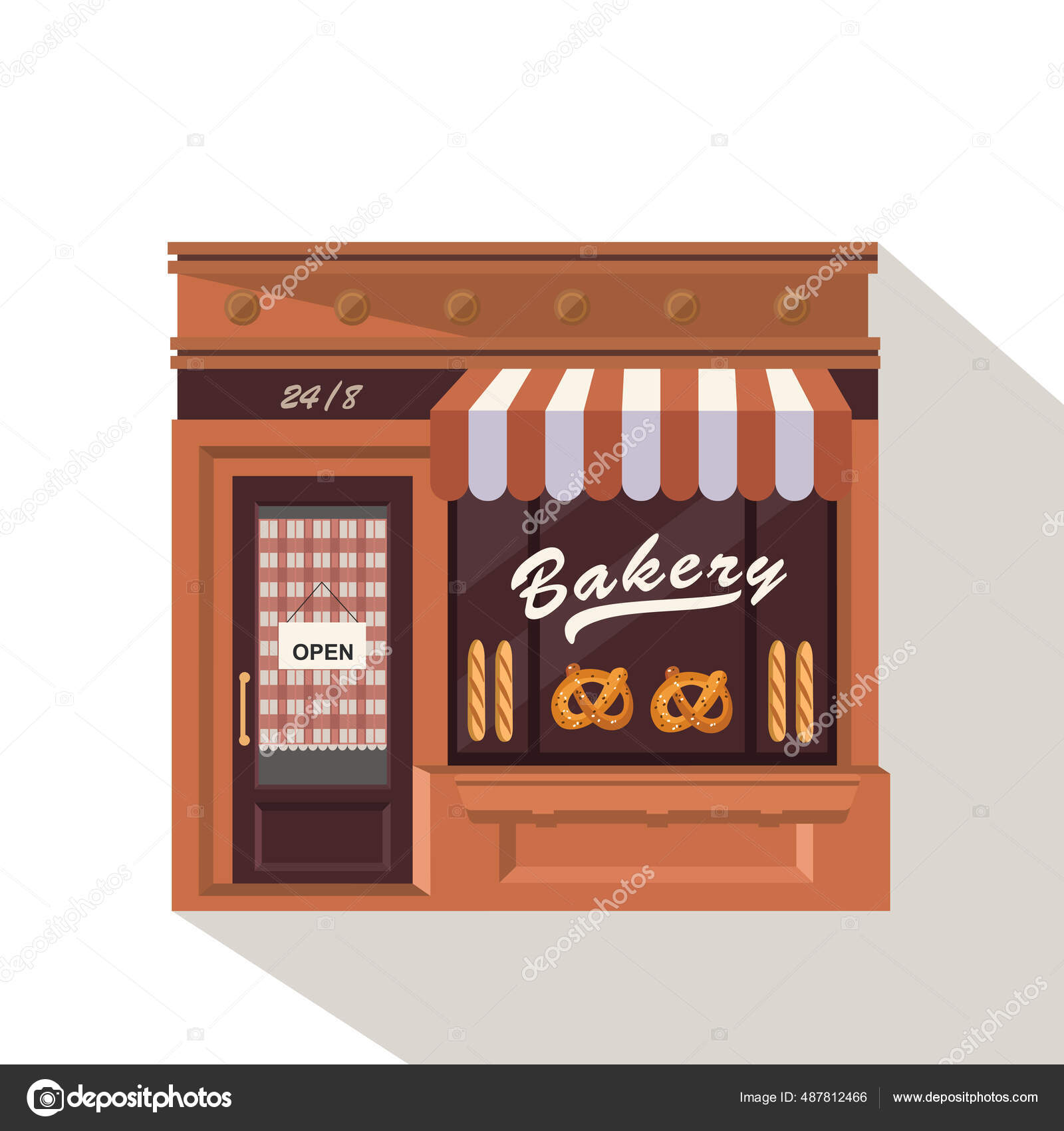 Bakery Building Cartoon