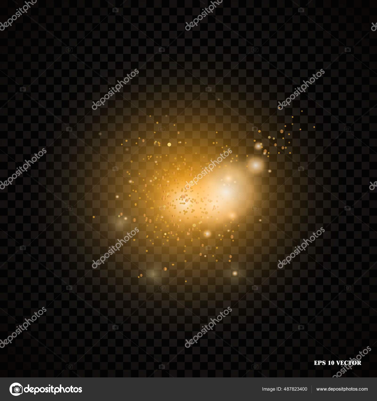 Glow Light Effect Rays Shine Particles Bright Light Effect Transparent ...