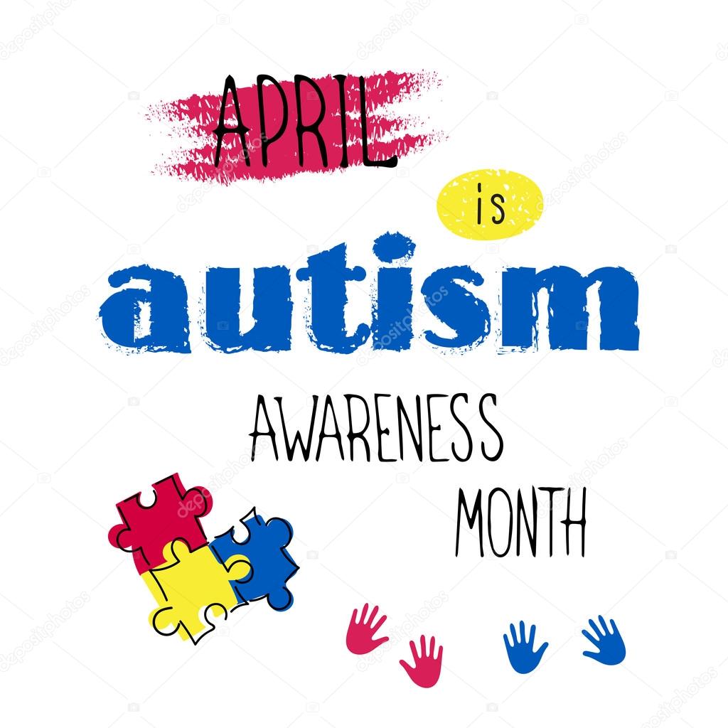 Autism awareness lettering Stock Vector Image by ©Julia_Khimich #104046654