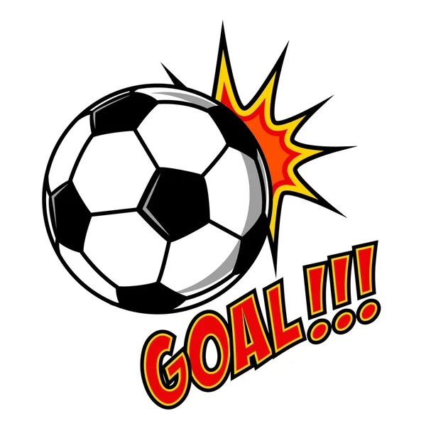 Meta!!! Ilustraci n deportiva de estilo c mico con pelota de f tbol. Futbol n 2024