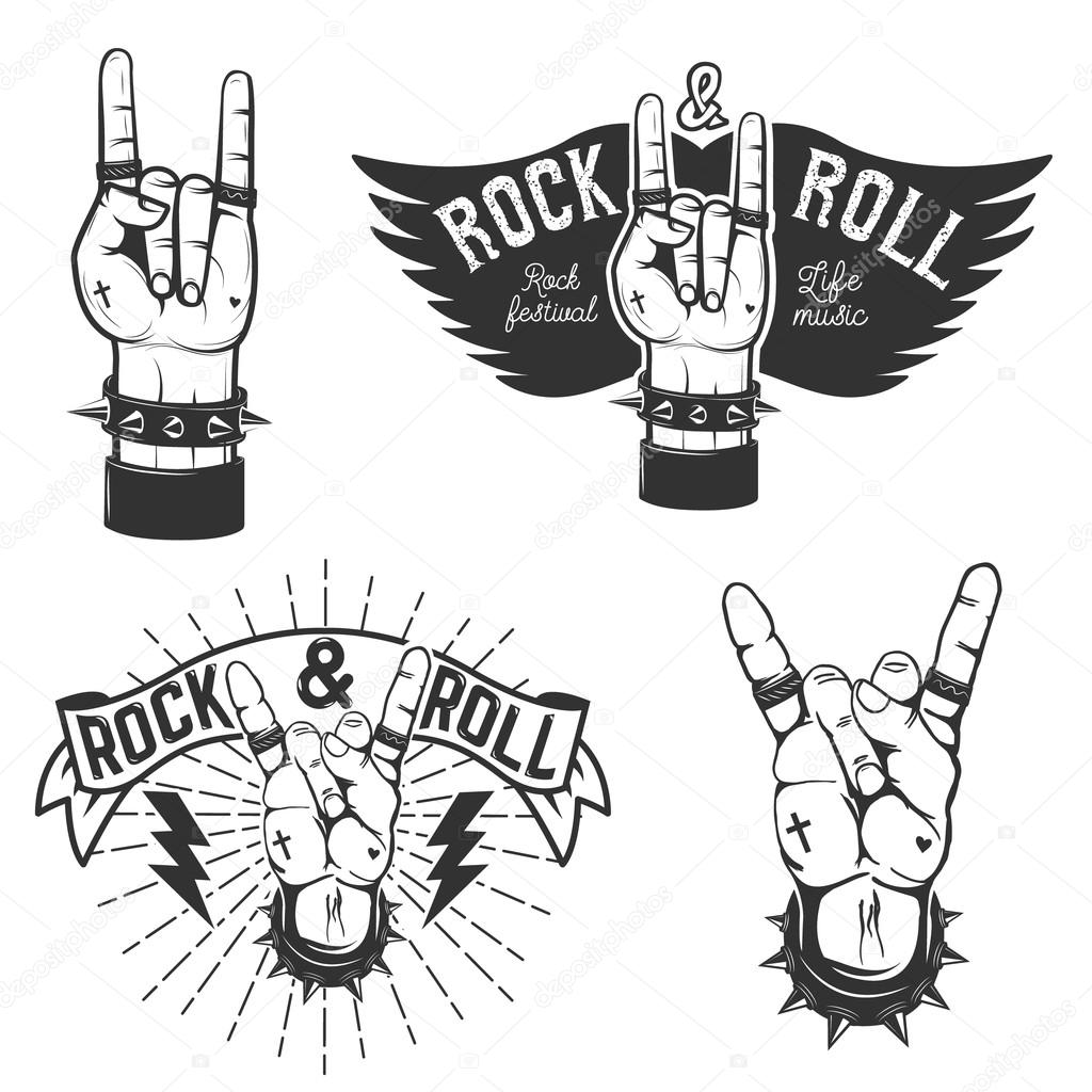 Rock And Roll Sign Clip Art