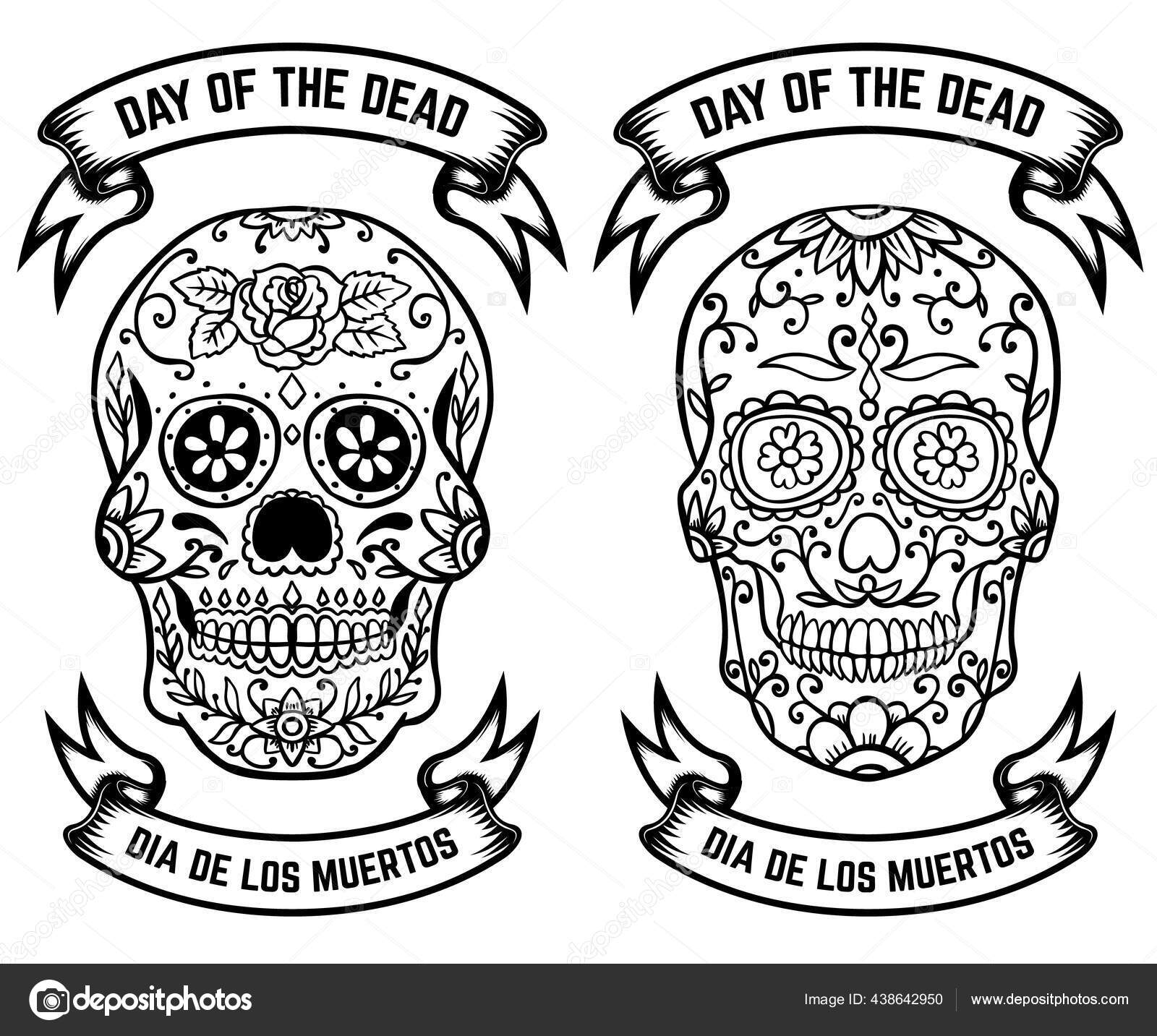 Dia De Los Muertos Sugar Skull Drawings