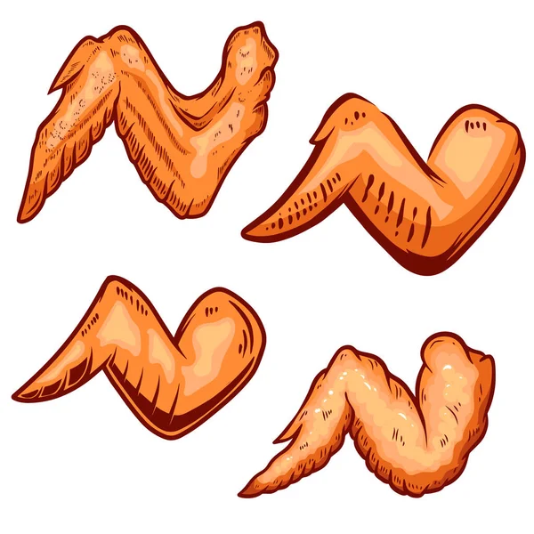 Alas de pollo imágenes de stock de arte vectorial | Depositphotos