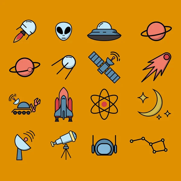 Space and astronomy icons. Vector set. Stock Vector Image by ©Rainledy #42297751