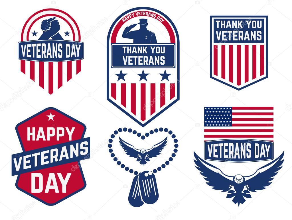 Veterans day labels Stock Vector by ©art-l@i.ua 88814700